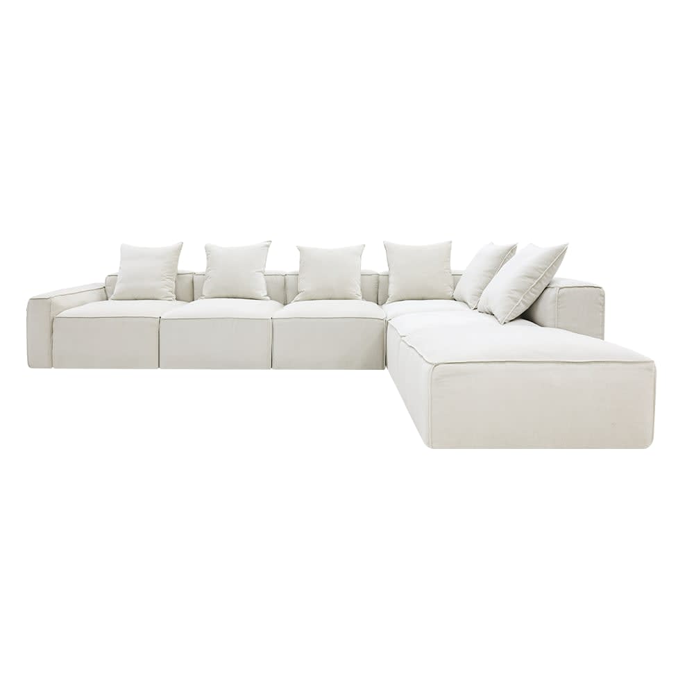 Buy Riley Apt Muse Flax Sofa - 6 Seater RAF Terminal - James Lane Australia